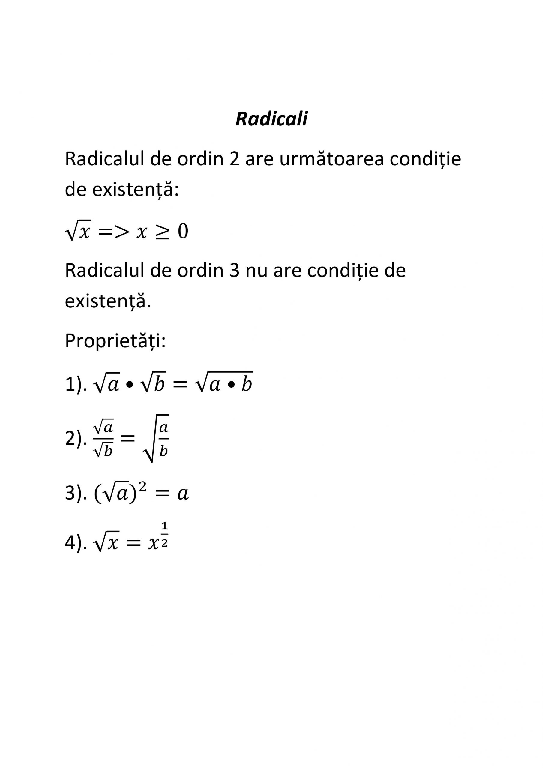 Teorie Liceu – Laboratorul De Mate