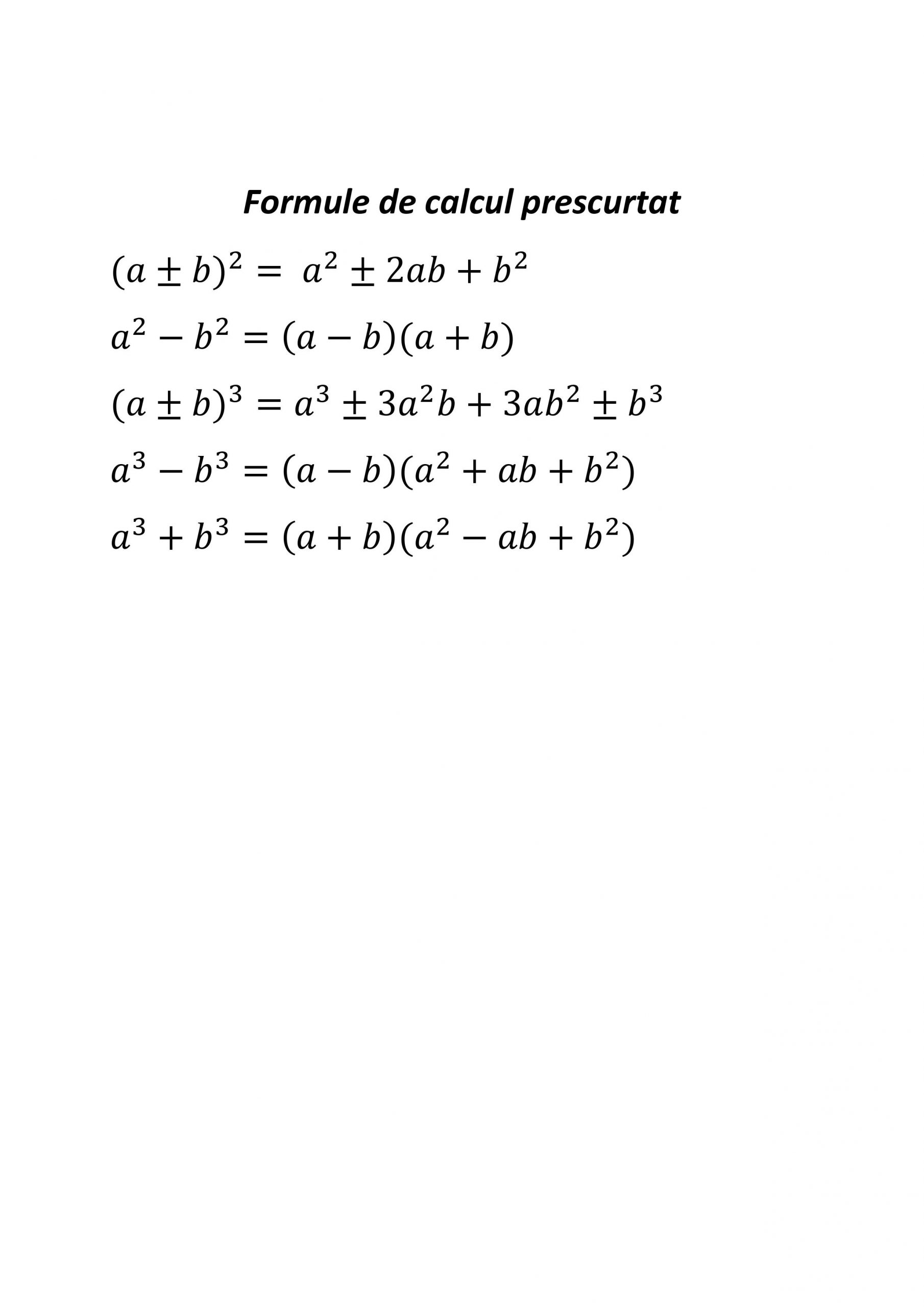 Teorie Liceu – Laboratorul De Mate